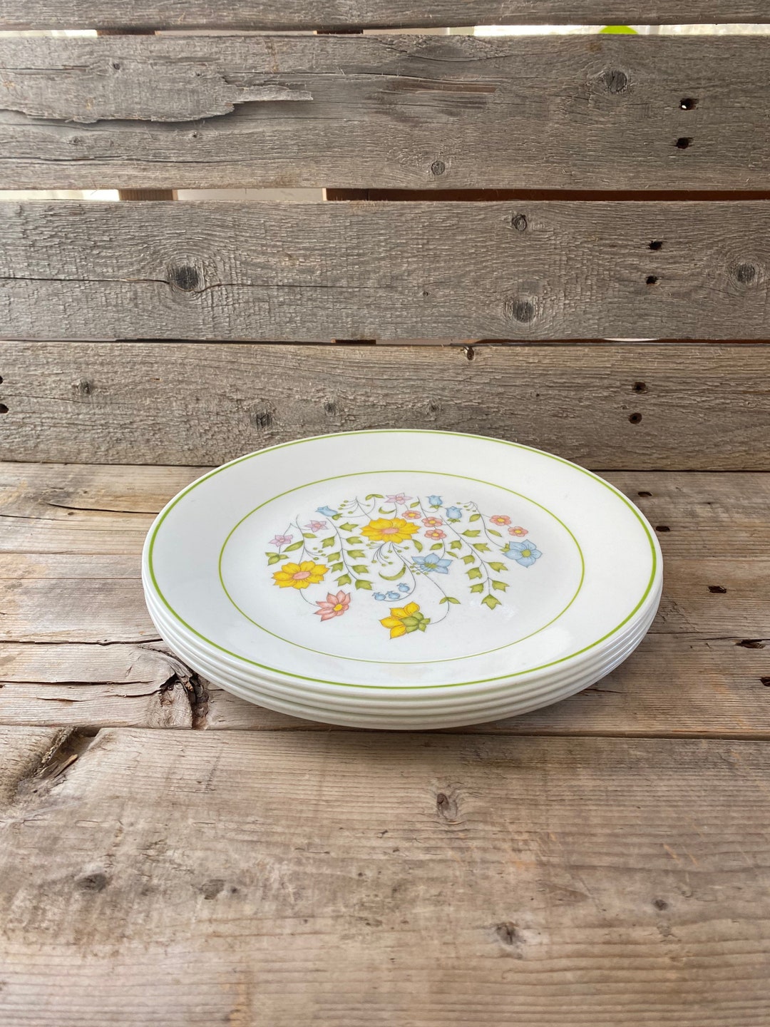 Set of 5 Corelle Spring Meadow Plates - Etsy