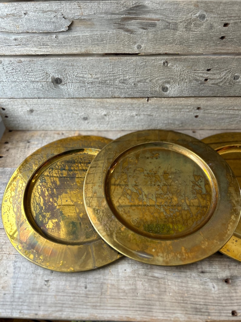 Single Brass Charger Made in Denmark - Etsy