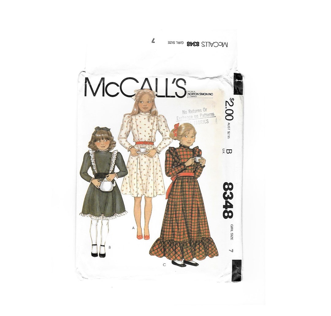 Vintage Sewing Pattern, Mccall's 8348, Uncut, Discontinued 1980s ...