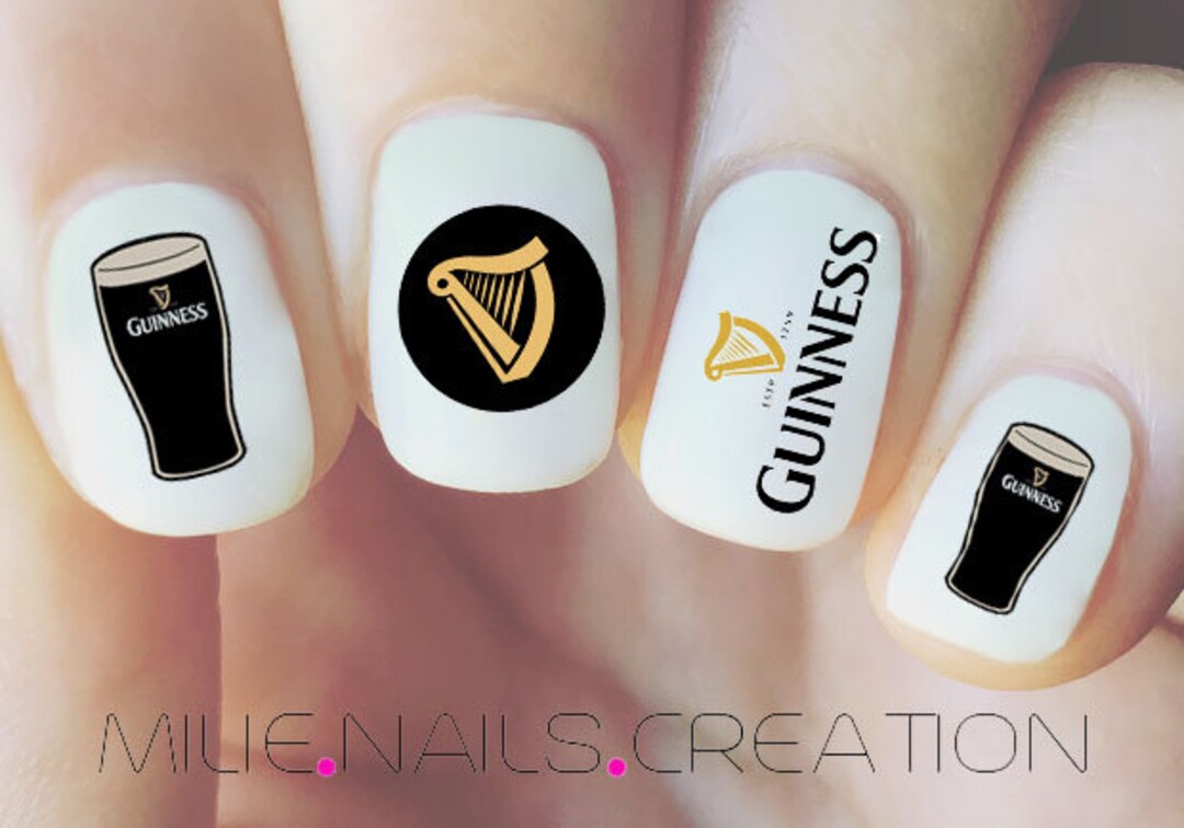 Guinness Nail Decal - Etsy