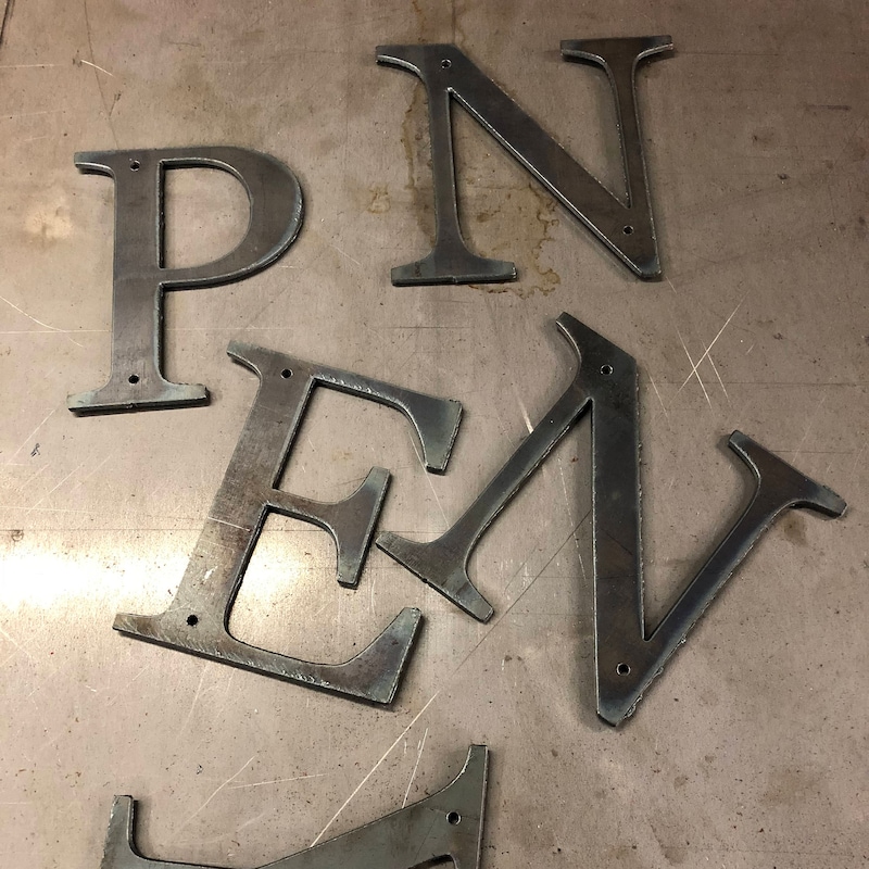 Pewter Letters - Etsy