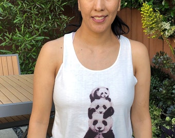 Panda Tank Top | Etsy