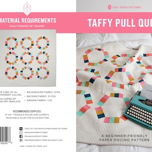 Taffy Pull PDF Quilt Pattern - Etsy
