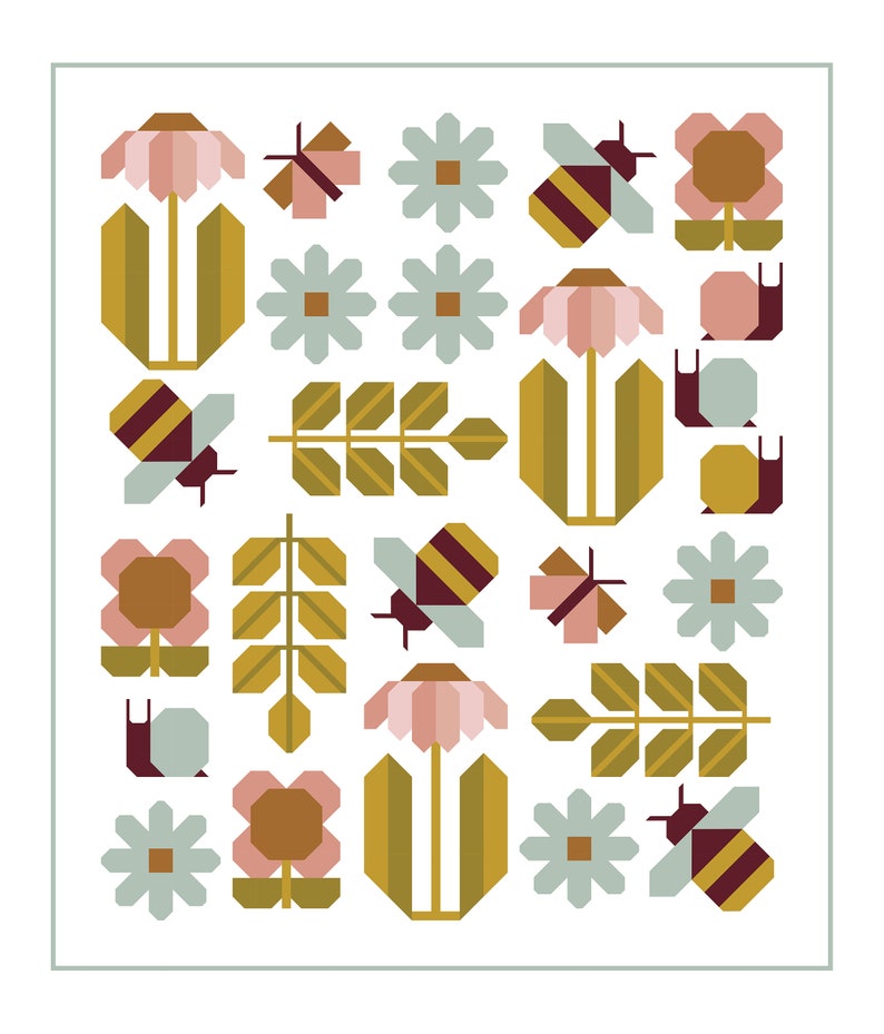 PDF Pen + Paper Sampler Quilt Pattern - Etsy