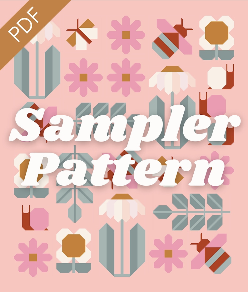 PDF Pen + Paper Sampler Quilt Pattern - Etsy