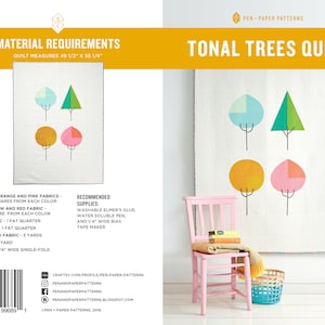 Tonal Trees PDF Quilt Pattern - Etsy