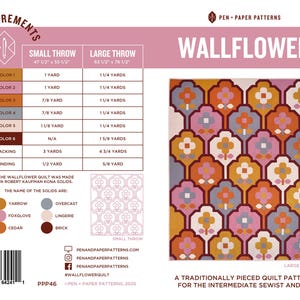 PDF Wallflower Quilt Pattern - Etsy