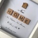 Personalised New Home Scrabble Frame, Housewarming Gift, New Home Gif ...
