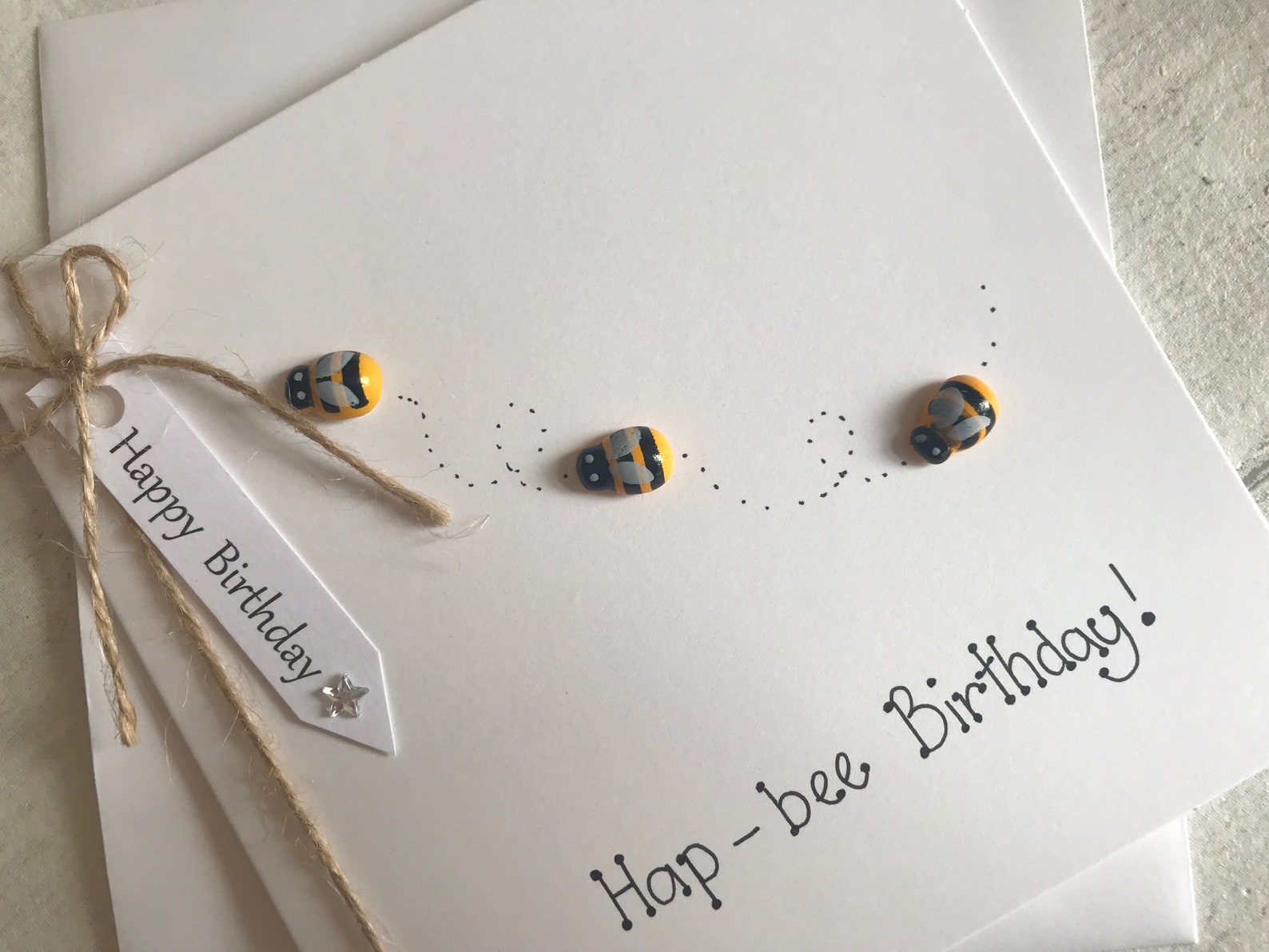 Handcrafted Happy BEE Birthday Card Bumble Bee Themed | Etsy UK