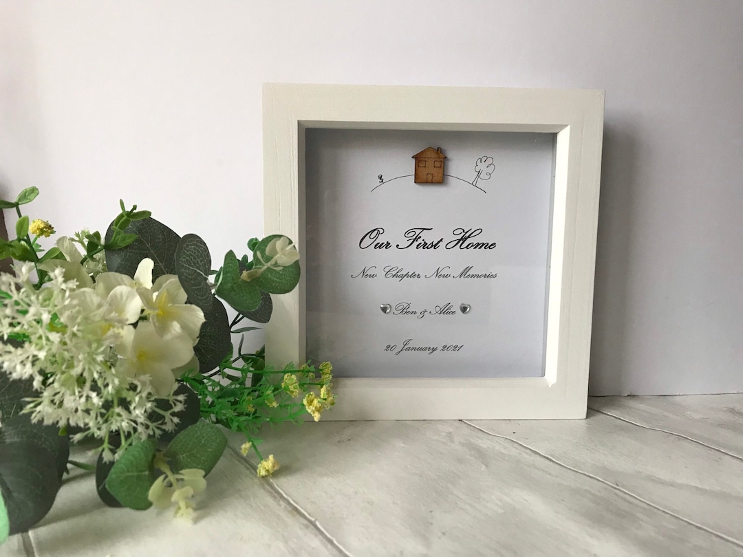 Personalised Our First Home Frame, Housewarming Gift, New Home Gift ...