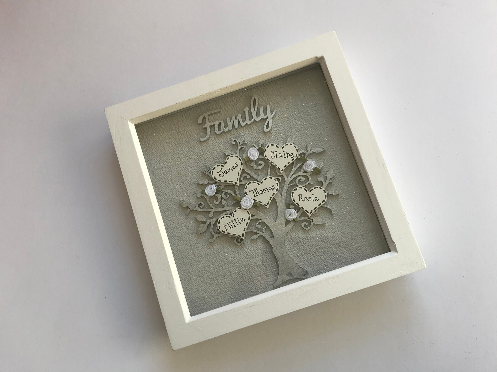 Personalised Silver Family Tree Picture Frame Christmas Gift | Etsy UK