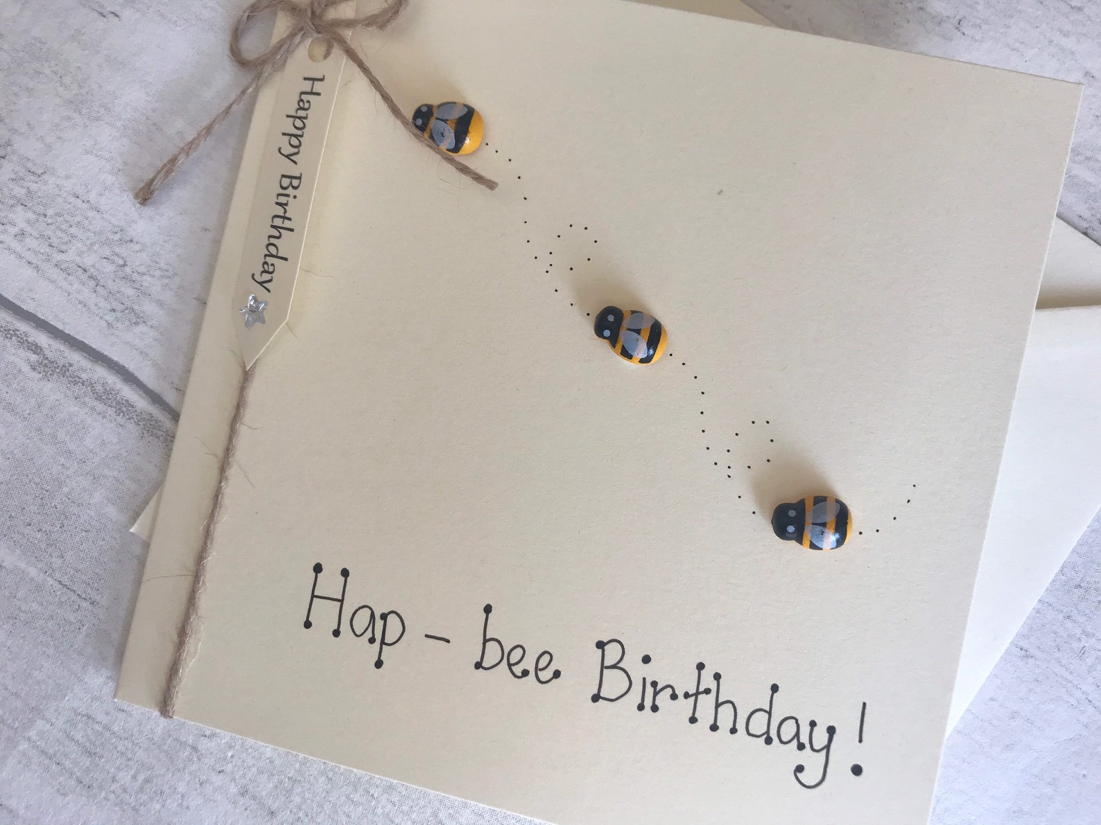 Handcrafted Happy BEE Birthday Card Bumble Bee Themed | Etsy UK