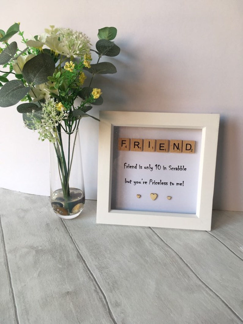 Handcrafted Best Friend Scrabble Frame Birthday Gift for Her - Etsy