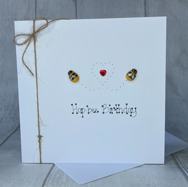 Hap-bee Birthday Card Happy Birthday Card for Her Birthday - Etsy UK