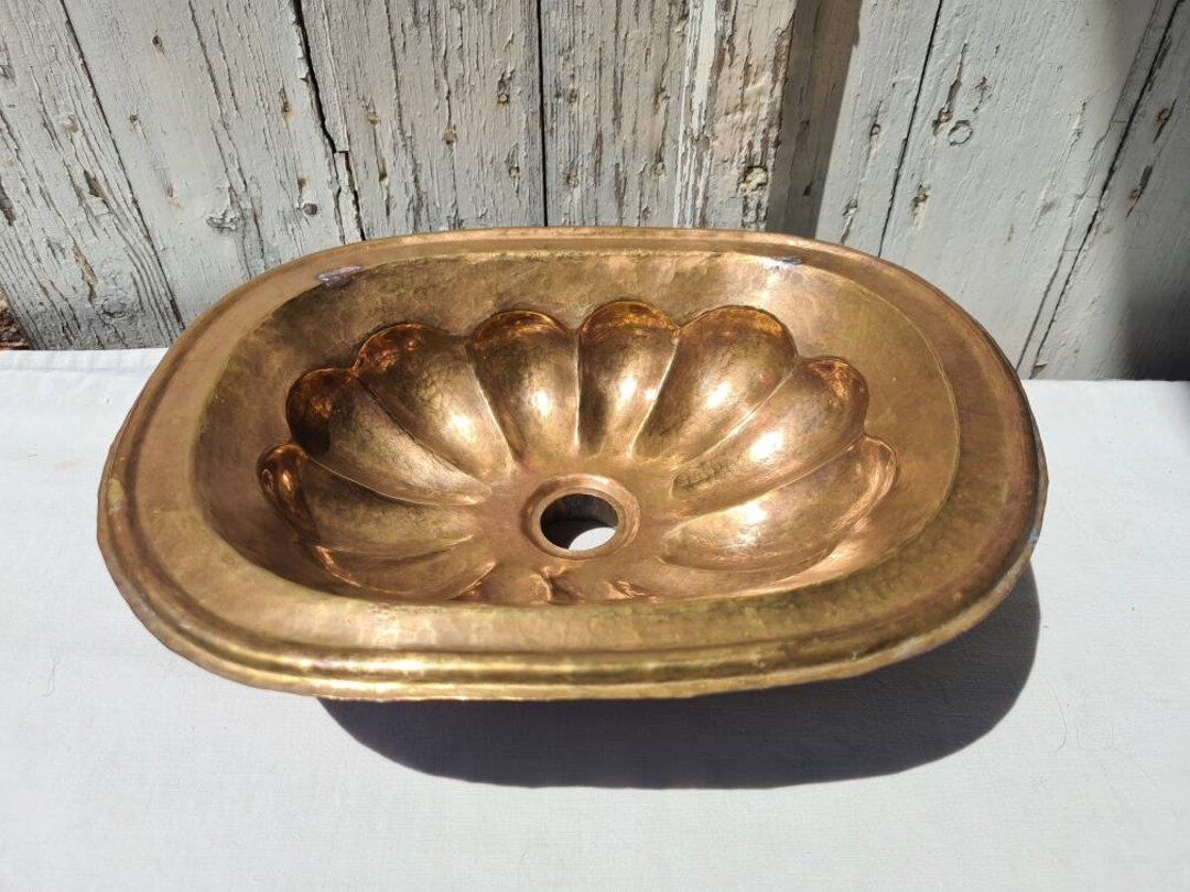 Basin Hand Basin Copper Shell Sink Brassware. - Etsy