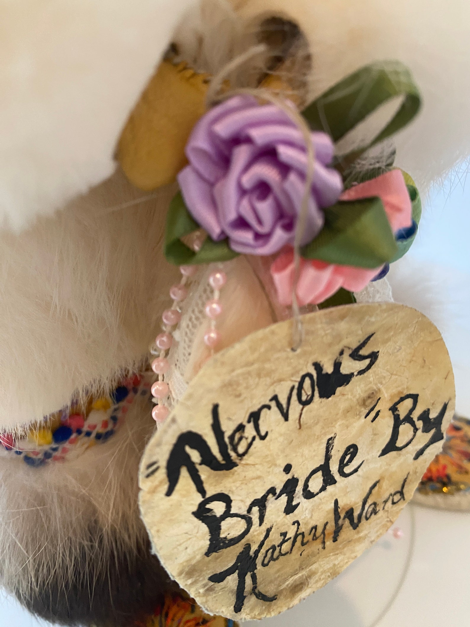 Inuit Eskimo Kathy Ward Alaska OOAK Doll "nervous Bride" Handcarved ...