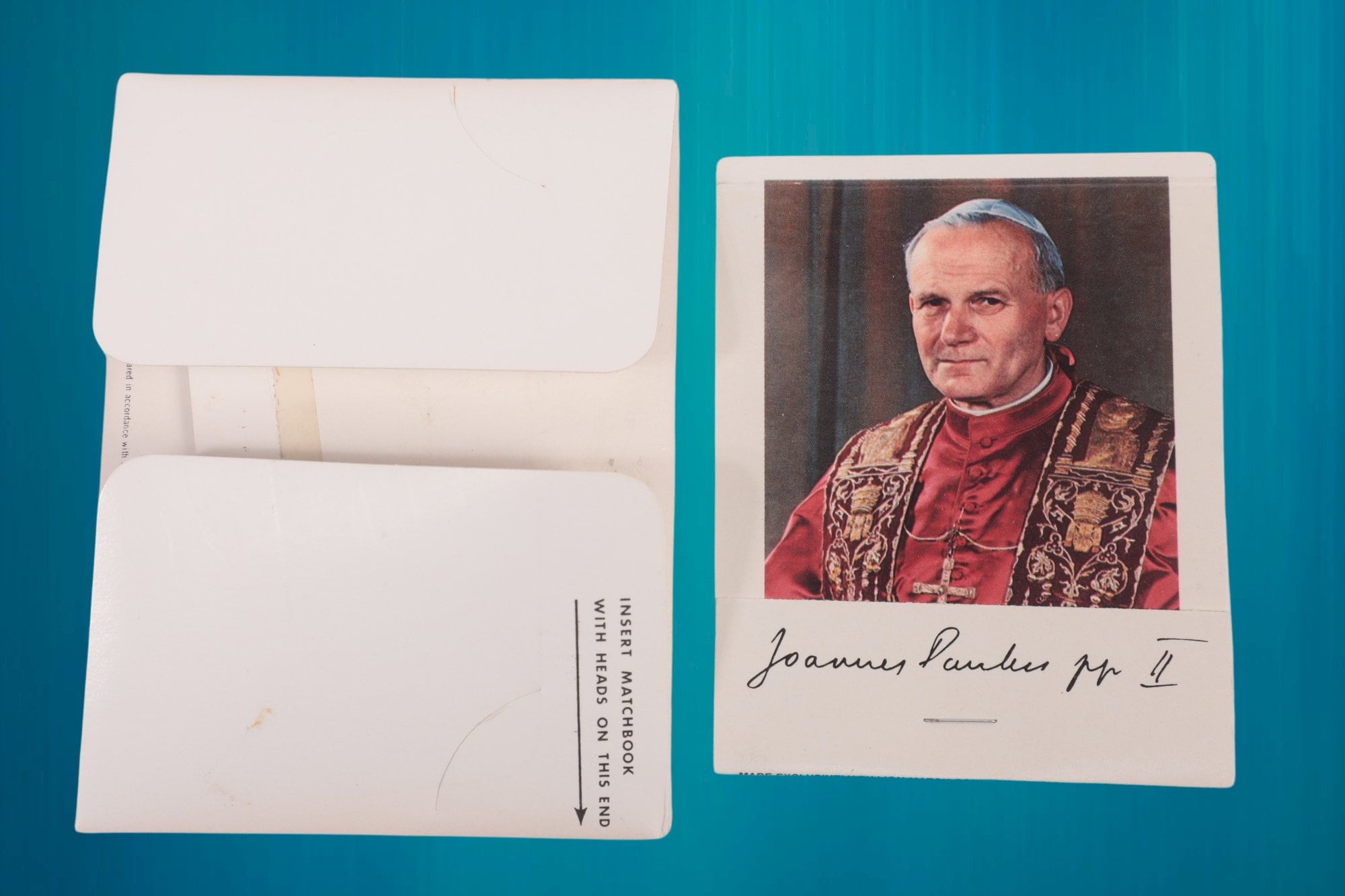 1979 Visit Pope John Paul II Memorabilia Candle Lighting OVERSIZE ...