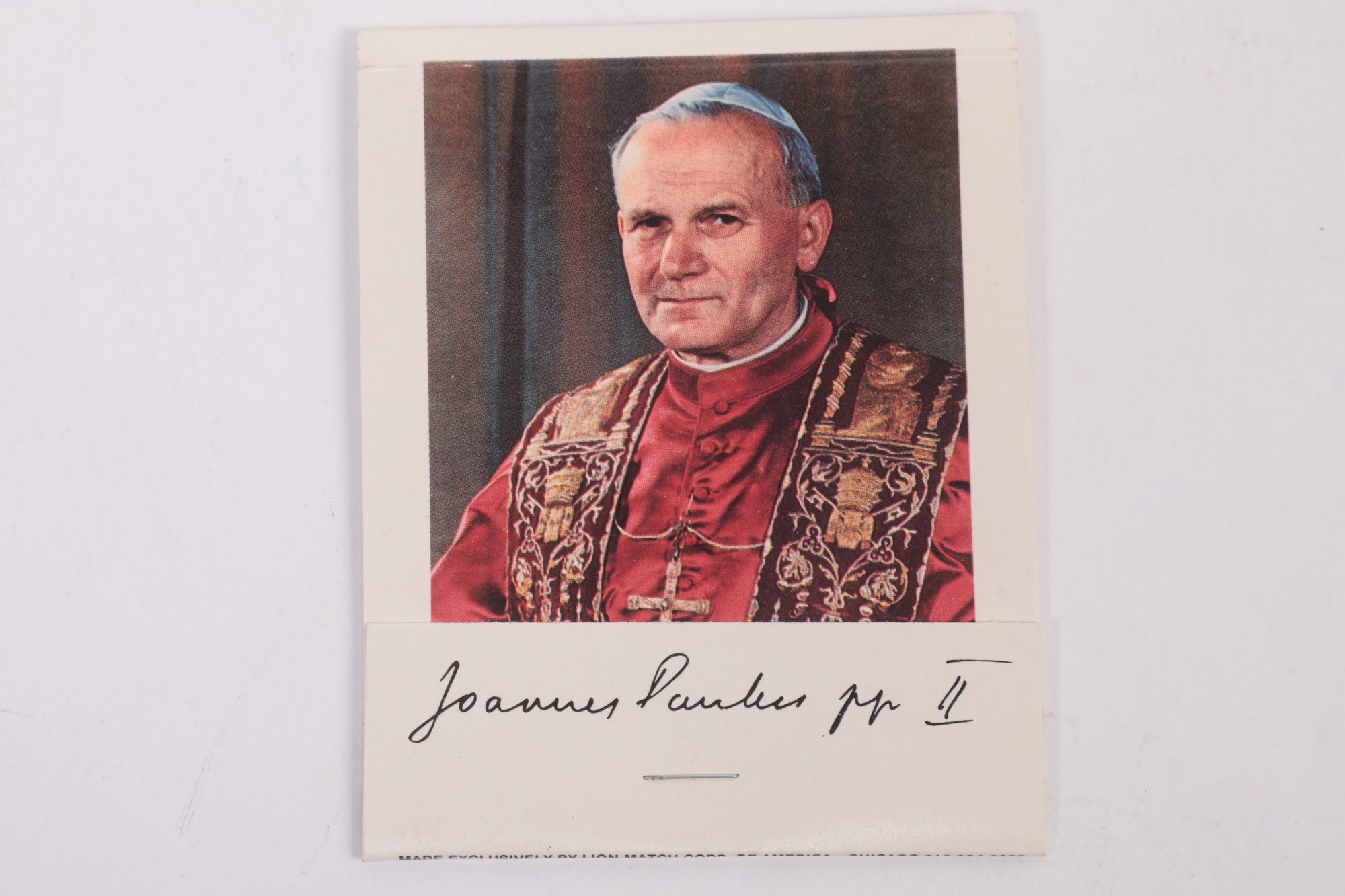 1979 Visit Pope John Paul II Memorabilia Candle Lighting OVERSIZE ...