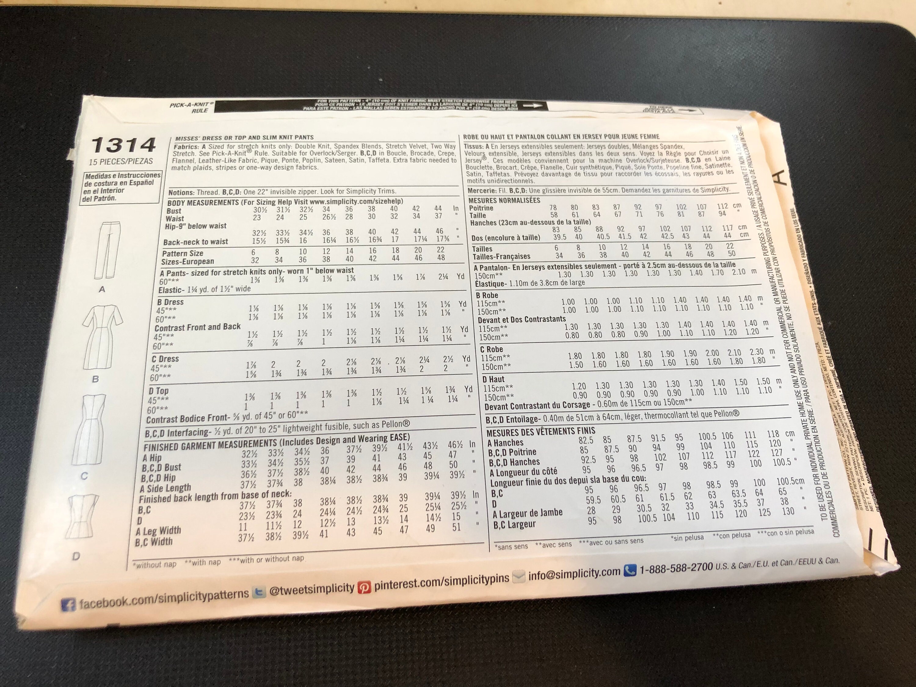 Simplicity Pattern 1314 Ms CYNTHIA ROWLEY Dress or Top With - Etsy UK