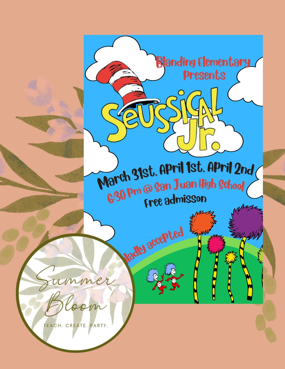 Seussical Jr. Musical Poster - Etsy