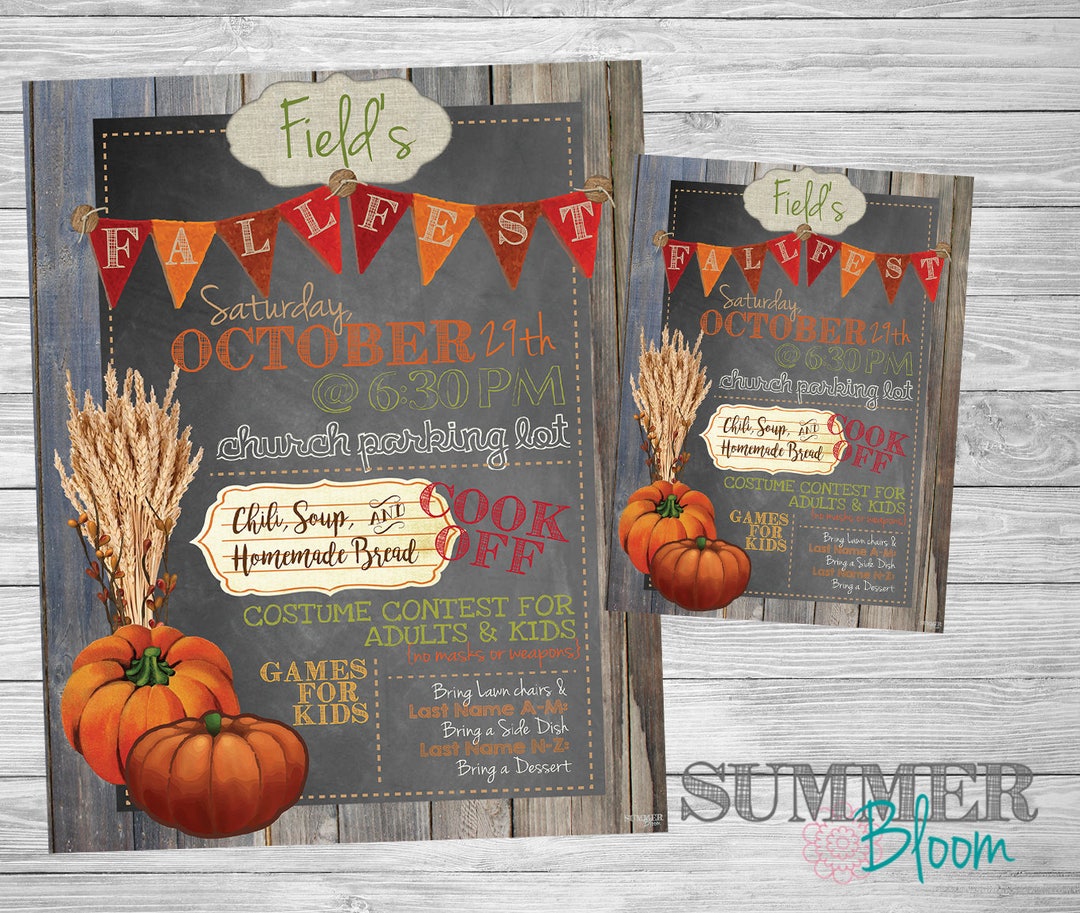 Fall Festival Poster and Invitation - Etsy