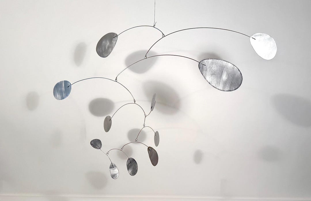 Metal Lustron XL 63"w X 34"h Mobile Modern Art Home Decor Sculpture ...