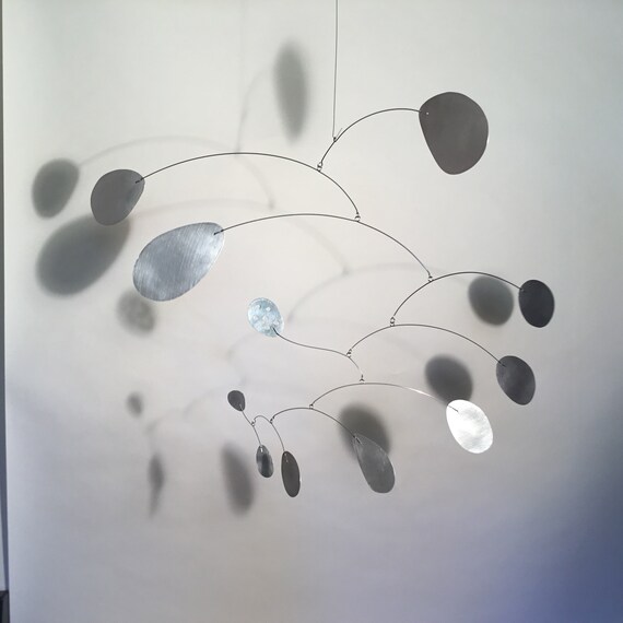 Metal Lustron M 32w X 19h Mobile Modern Art Home | Etsy