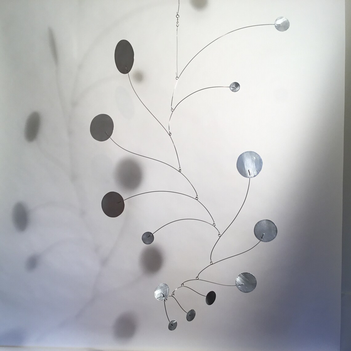 Brushed Metal Mobile Modern Art Home Decor Sculpture Abstract - Etsy