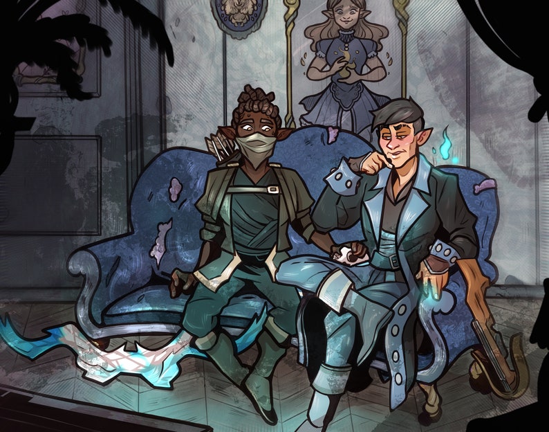 Custom Dnd Character Adventure Party Commission Art Fantasy - Etsy