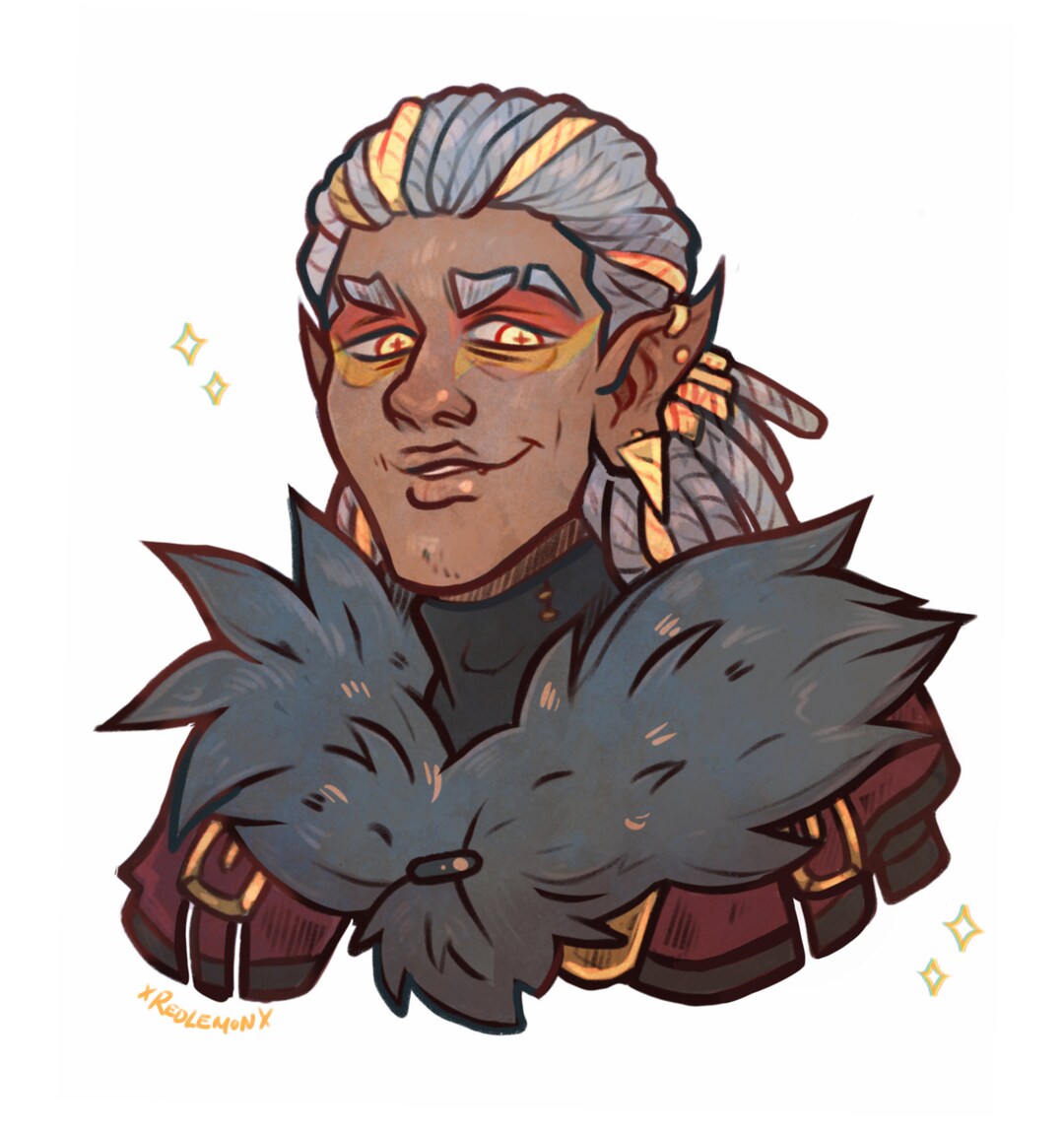 Custom Dnd Character Portrait Fantasy Illustration Game Art Etsy