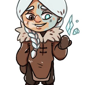 Chibi Cute Dnd Cartoon Custom Character, Digital File, Dnd Fantasy ...