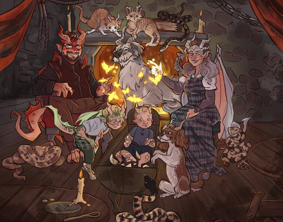 Custom Fantasy Dnd Character Adventure Party Commission Medieval ...