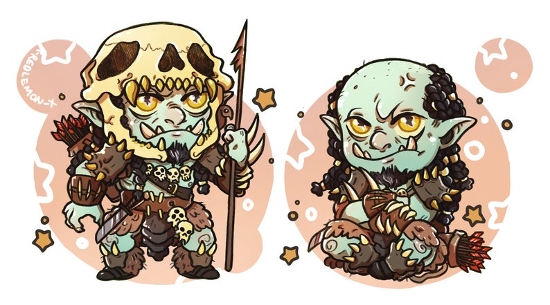 Chibi Cute Dnd Cartoon Custom Character Digital File Dnd | Etsy