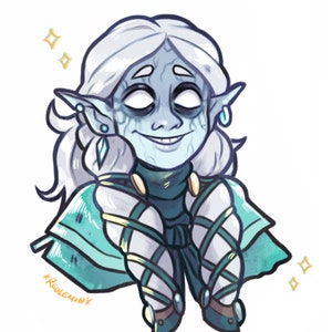 Custom Dnd Character Portrait, Fantasy Illustration Game Art, Digital ...