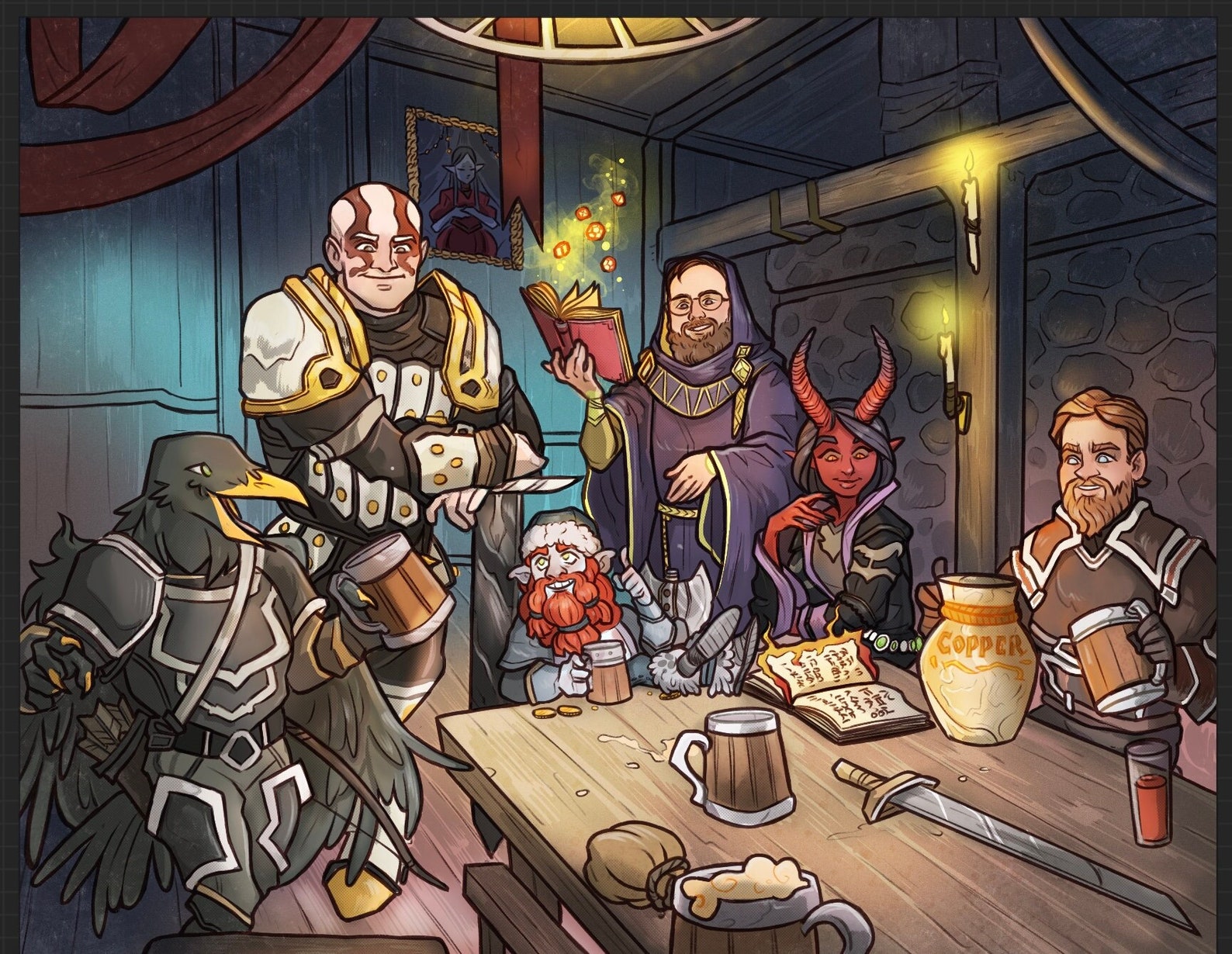 Custom Dnd Character Adventure Party Commission Art Fantasy - Etsy UK