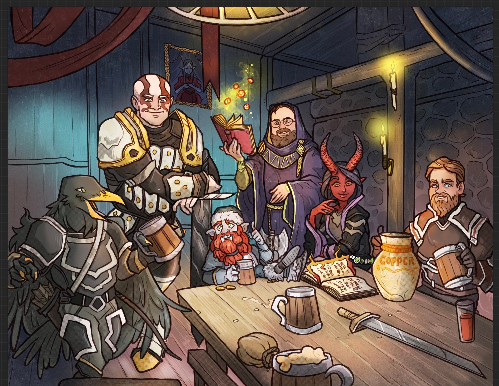 Custom Dnd Character Adventure Party Commission Art Fantasy - Etsy UK