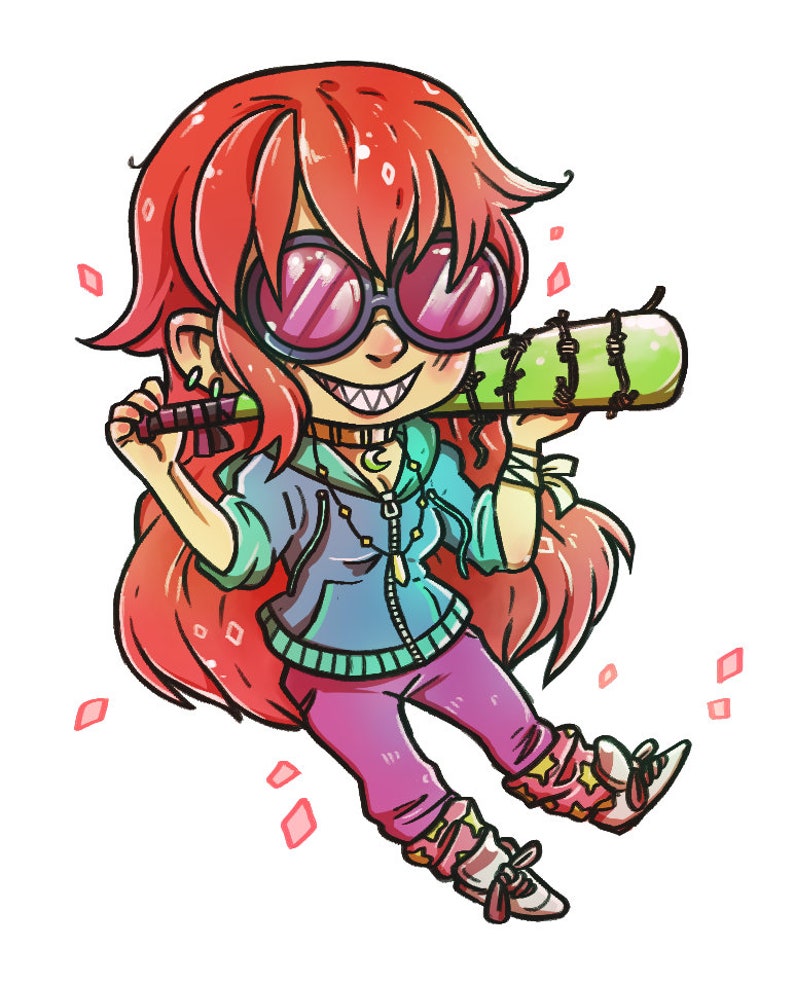 Chibi Cute Cartoon Custom Portrait Digital File Dnd Fantasy | Etsy