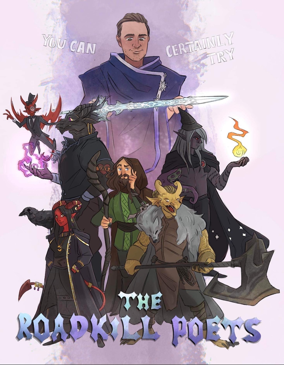 Custom Fantasy Dnd Character Adventure Party Commission Medieval ...