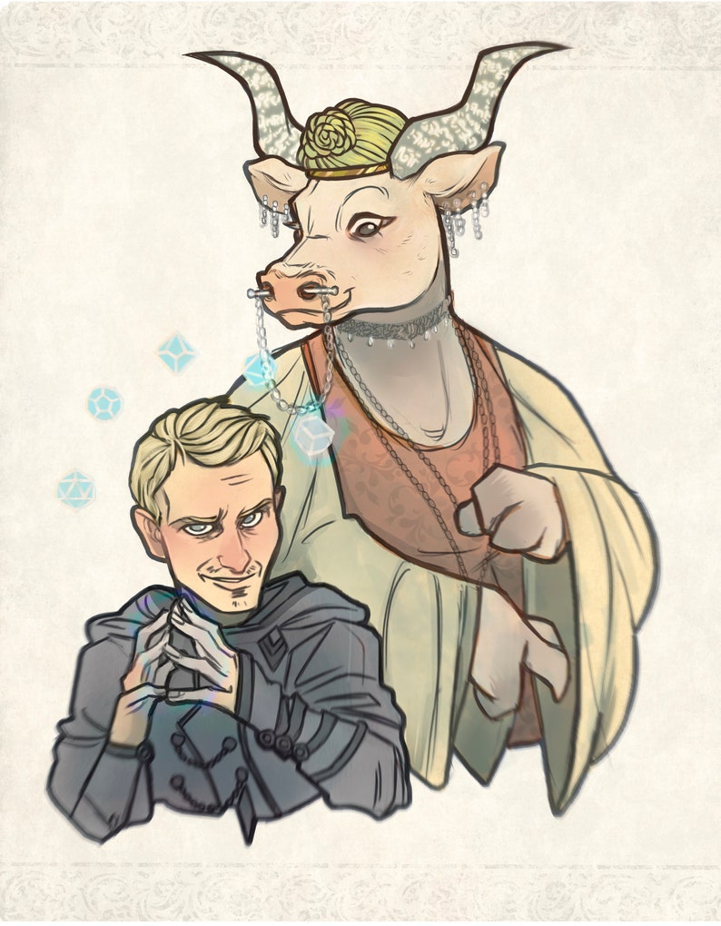 Custom Dnd Character Adventure Party Commission Art Fantasy - Etsy