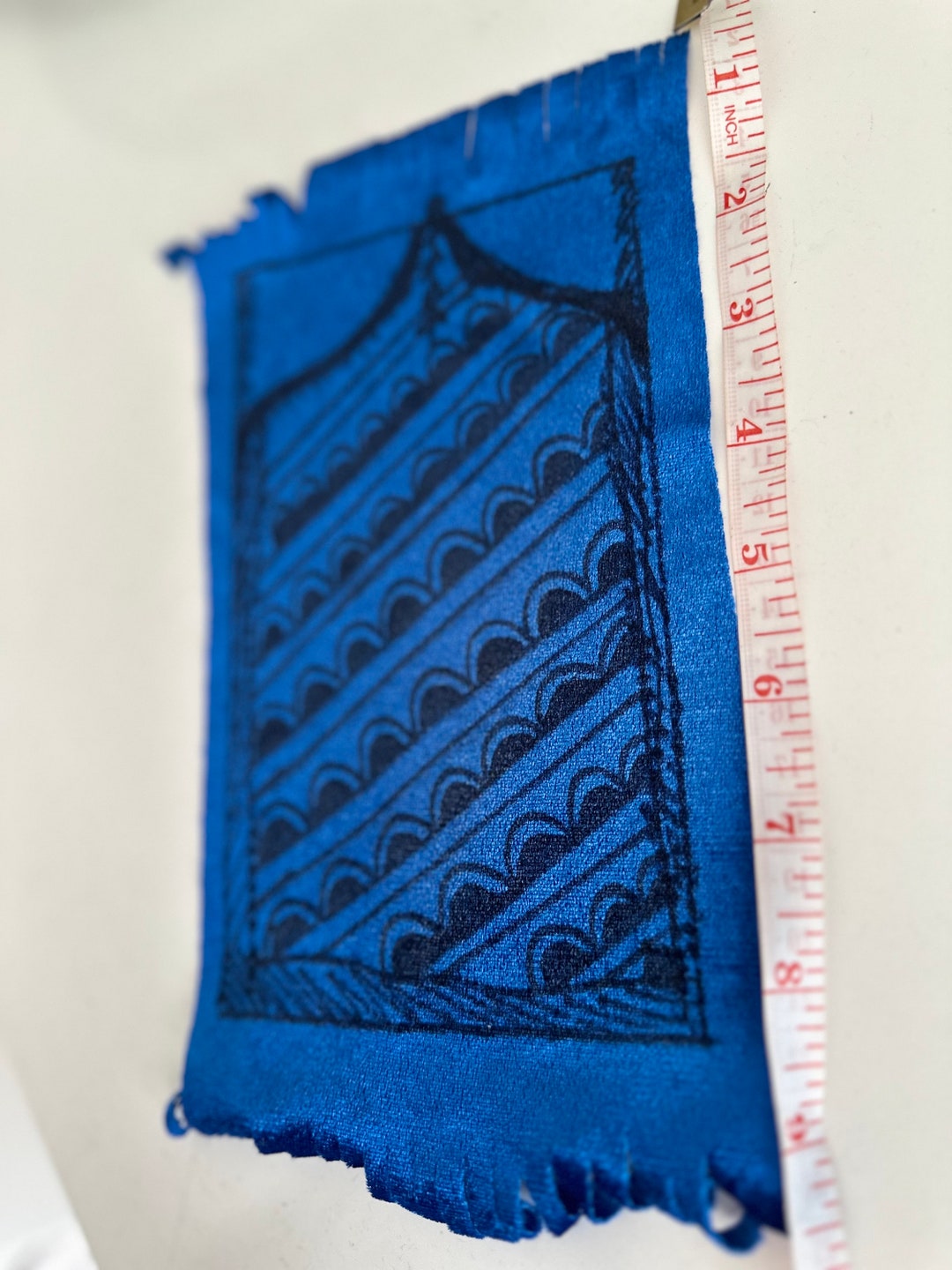 Handmade Doll Blue Velvet Muslim Mini Prayer Rug Only - Etsy