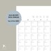 Blank Semester Printable Calendar Planner, Minimalist Printable Large ...