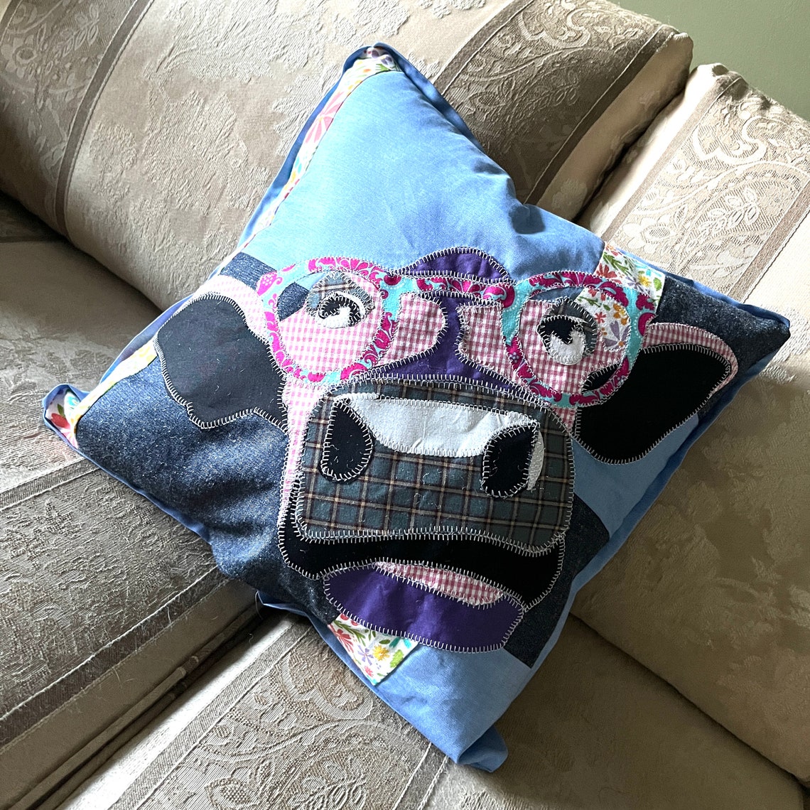 Quilt Applique Cow Pattern Digital Download Pattern PDF and SVG for ...