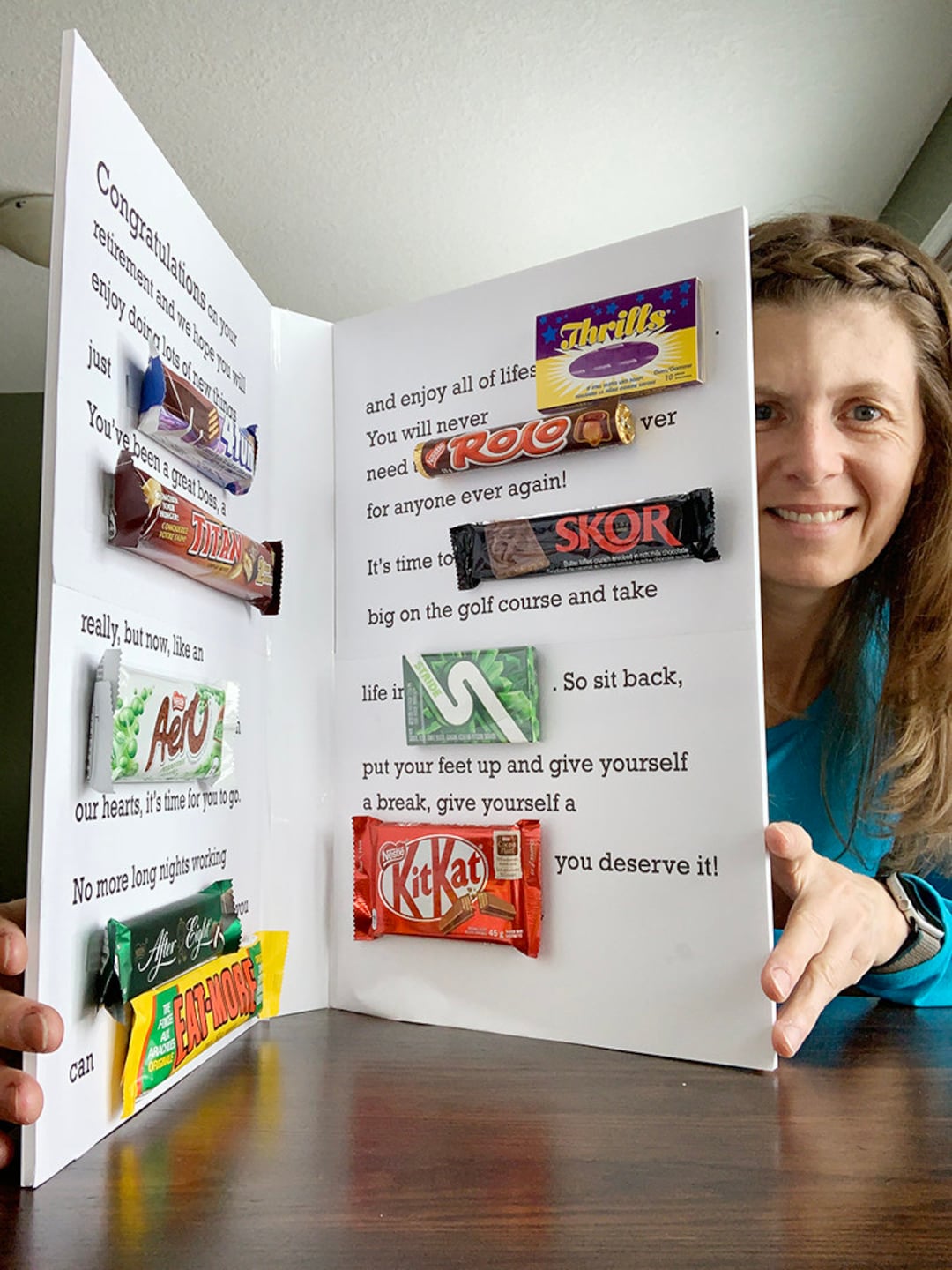 Retirement DIY Card - Retire[mint] Oversized Chocolate Message Card ...