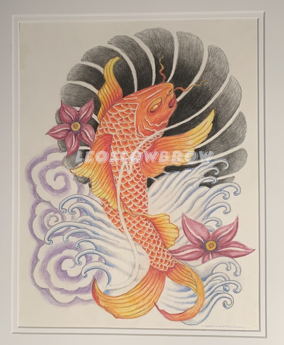 Koi Fish Tattoo Design - Etsy