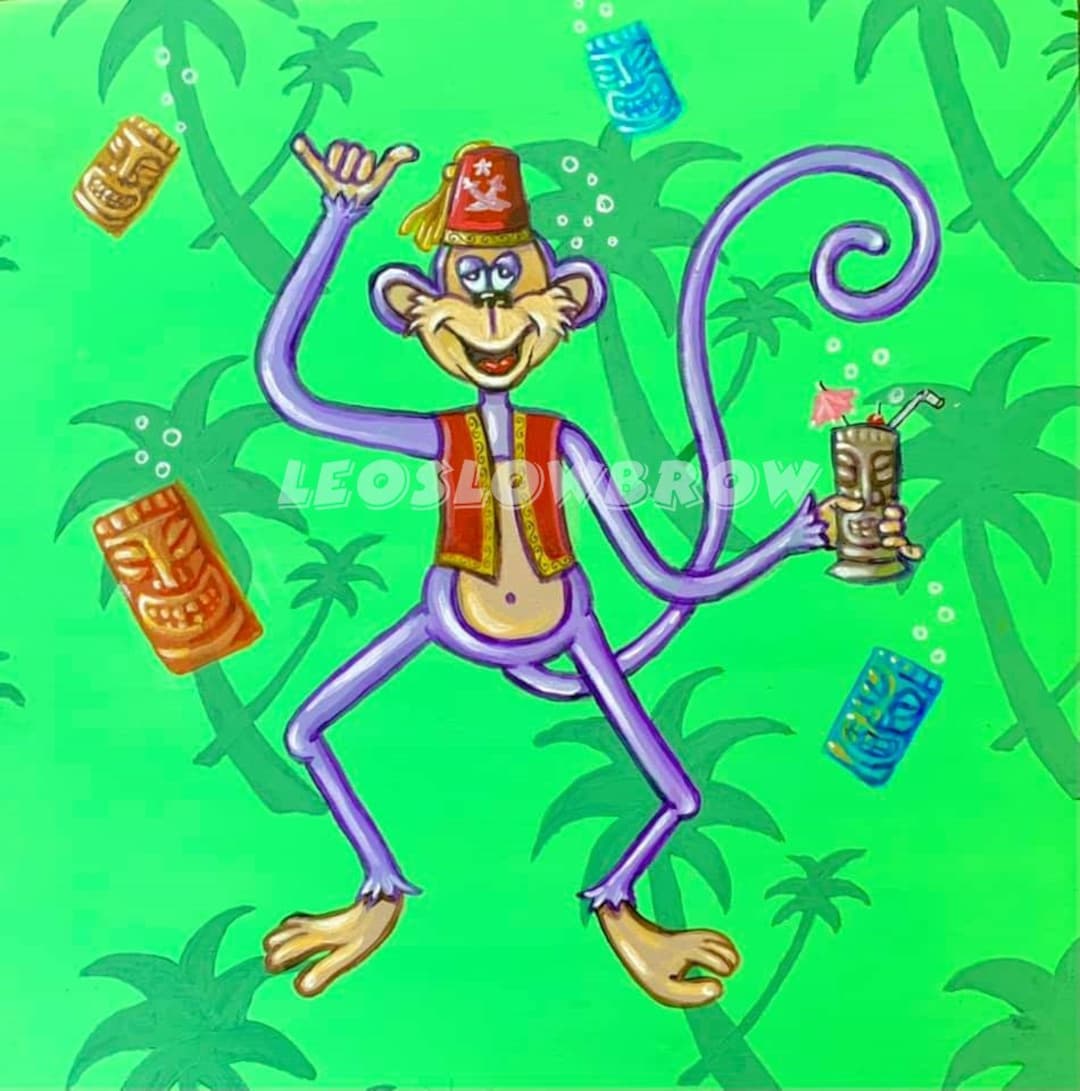 Cheeky Tiki Monkey - Etsy