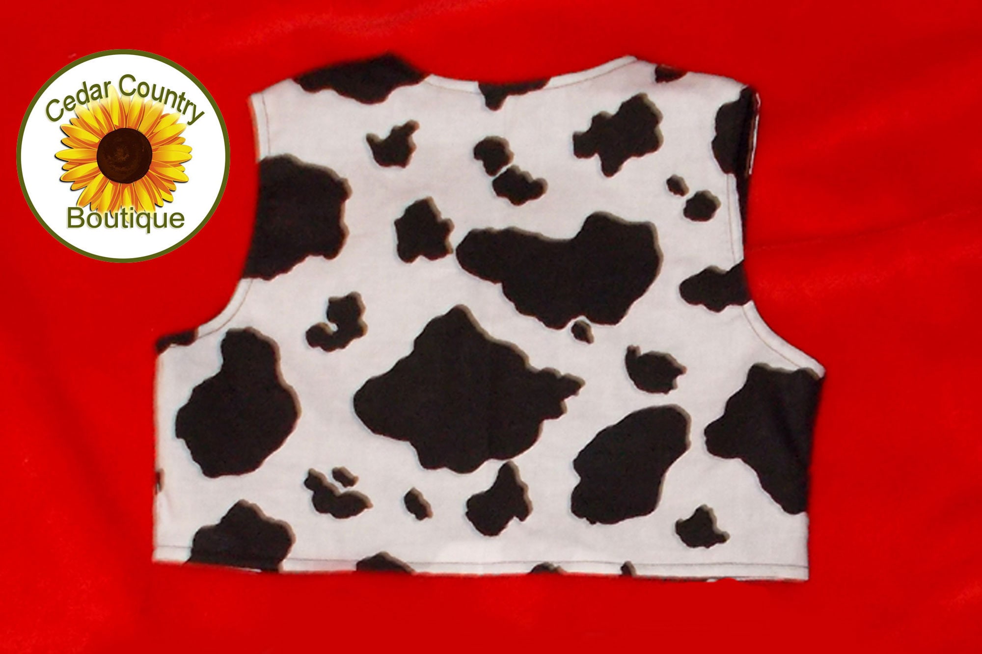 Cow Print Vest, Halloween Costume, Cotton Cowboy Cowgirl Vest - Etsy