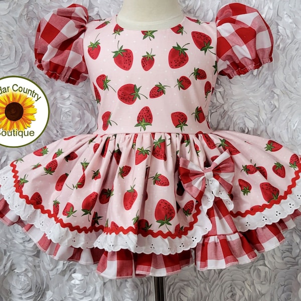 Strawberry Dress - Etsy