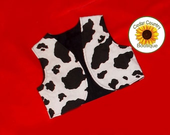 Adult Cow Print Vest - Etsy