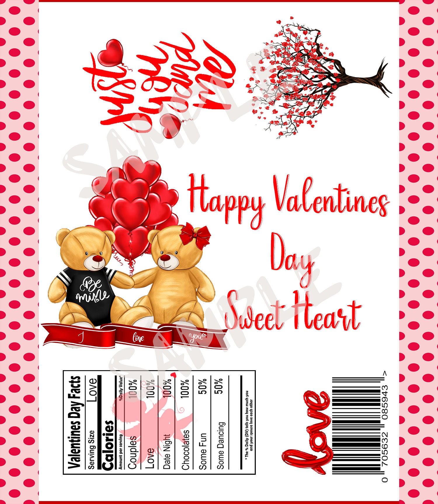 Valentine's Day Chip Bag Favor, Juice Pouch Label and Rice Krispie ...