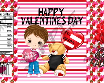 Valentine's Day Chip Bag Favor, Juice Pouch Label and Rice Krispie ...